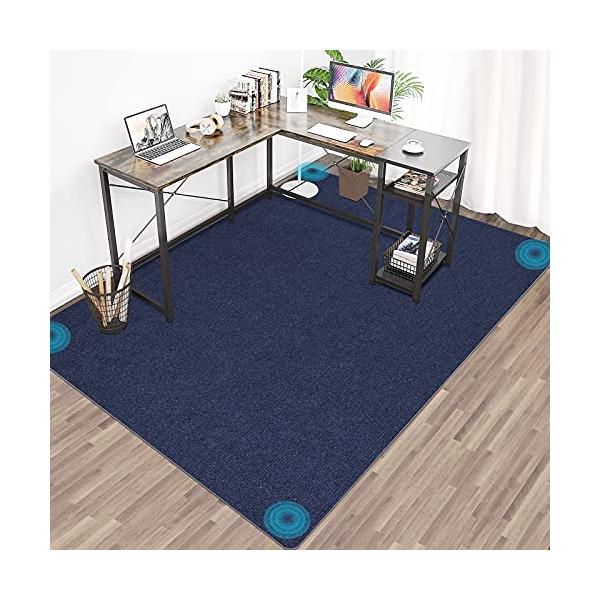 和風海軍/約160x130cm/-・Size:約160x130cmColor:海軍・スクラッチパッド 椅子に座った時の荷重により、床に傷がついたり、床がくぼんだりすることがあります。キャスターの材質に応じて、床を損傷から保護するために、この...