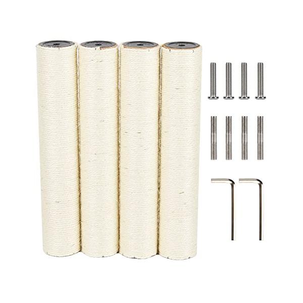 35cm*4本/M10/7.5sisal-4posts・Size:M10Color:35cm*4本・耐久性良い：他の爪とぎポールより、厚さ3mmの紙管と直径4mmのサイザル麻紐で作た当製品はもっと丈夫で長持ちします。・コスパ抜群：ポール4本...