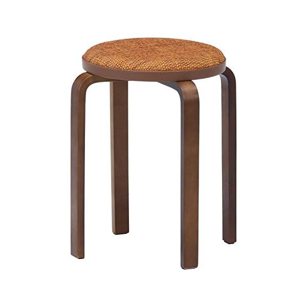 コンパクトイエロー/ブラウン/直径32×高さ47cm/14544・Color:イエロー/ブラウン・パッケージ個数:1・サイズ:幅32×奥行32×高さ47cm、座面サイズ:32×32×4.5cm・本体重量:2.3kg、耐荷重(座面):80kg...