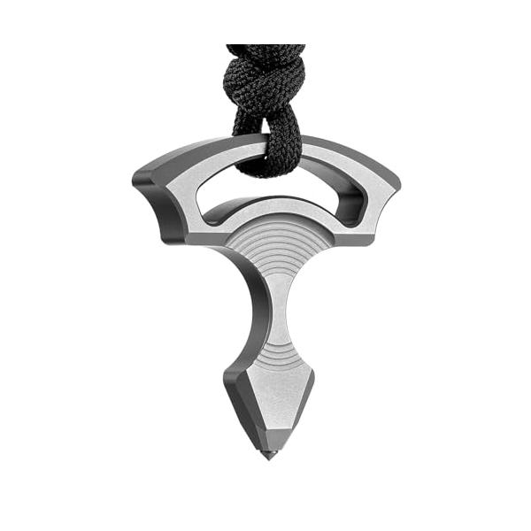 ミニマリストグレー/4.7センチメートル×5.2センチメートル×0.85センチメートル/-・Color:グレー・パッケージ個数:1・チタン合金素材：この三角形の多機能ツールは航空機グレードのチタン合金で製造されており、超軽量、無磁性、耐腐食...