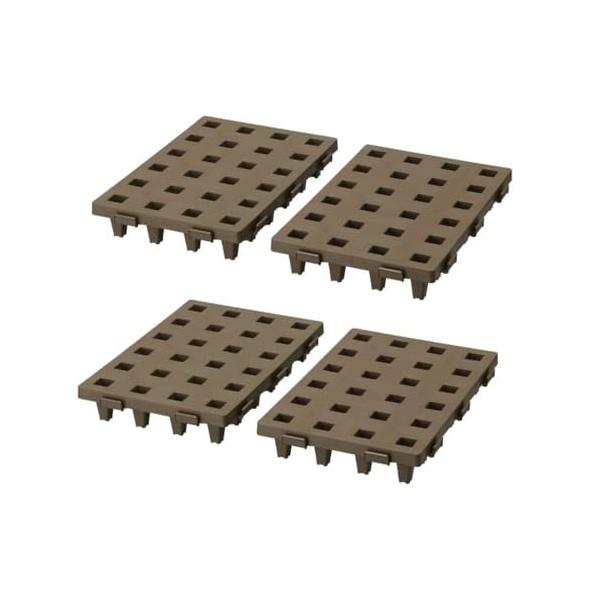 4枚セットエコブラウン/20cm×30cm/JP-2030BR4E・Size:20cm×30cmStyle:4枚セット・パッケージ個数:1・製品サイズ / 幅20.7×奥行30.7×高さ5cm(幅・奥行重なりしろ0.7cm)(1枚あたり)・...