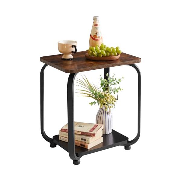 インダストリアルブラウン+ブラック/40cm x 30cm x 42cm/-・Color:ブラウン+ブラック・手入れが簡単汚れにくい、丈夫な加工天板を採用しています。雑巾を拭くだけできれいに保てるので、掃除の手間を気にする必要がありません。...