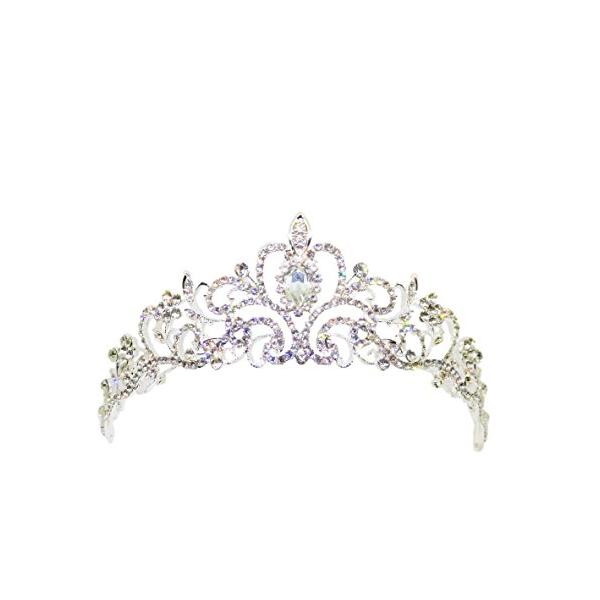 プリンセス タイプシルバー/-/-・Style:プリンセス タイプ・パッケージ個数:1・キラキラの美しい輝きが、上品さと華やかな女性をを演出します♪・サイズ：直径16cm × 高さ5cm・結婚式、披露宴、二次会、パーティー、イベント、発表会...