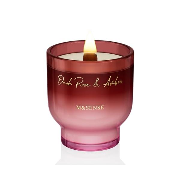 ダークローズ・アンバー/Medium--270g/MSSHUS007CA・Size:Medium--270gColor:ダークローズ・アンバー・「パチパチ木芯の魅力」：アメリカ産ブラックチェリー木の贈る癒しの時間。特別に選ばれたアメリカ産ブ...