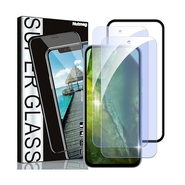 透明です/JP-google pixel 8a-2mei-Lg-sjp/-・Size:JP-google pixel 8a-2mei-Lg-sjp・対応機種：Google pixel 8a 用の ガラスフィルム ブルーライトカット（２枚入り...