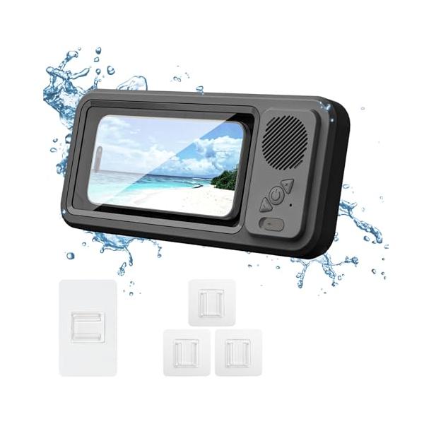 ブラック/-/MC330・Color:ブラック・革新的なお風呂スマホ防水ケース本製品は初めて防水スピーカーを追加しました。お風呂に入っている時でも音質を向上ながら、音楽や音声のクリアさや豊かな音響体験を得ることができます。また、通話中にもス...