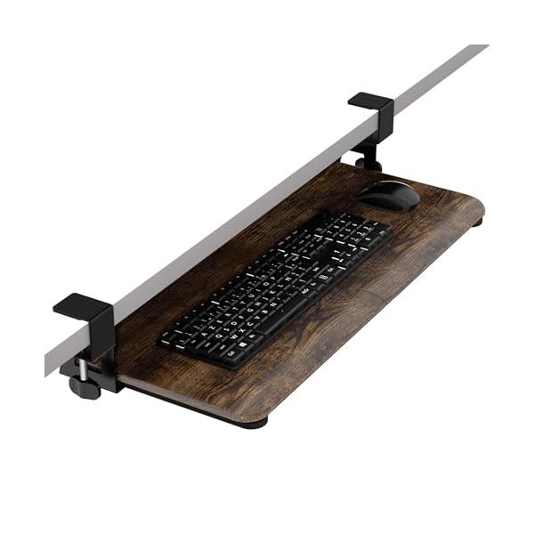 ブラウン(木目調)/-/KT03-650-BFRBD-AU・Color:ブラウン(木目調)・パッケージ個数:1・製品仕様キーボードトレイ本体サイズ：75.6*30*13.5CM トイレ幅65CM*奥行30CM　前後調節範囲20CM　C型クラ...