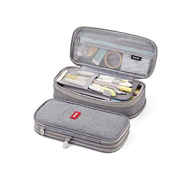 STAROURグレー/1個/STAROUR・Color:グレー・パッケージ個数:1・(p)(b)※ナジュラン店ご選んでください。より、発送、配達になります。(/b)(/p)たっぷり入る大容量ペン類が約50本入る大容量デザイン。消しゴム、付箋...