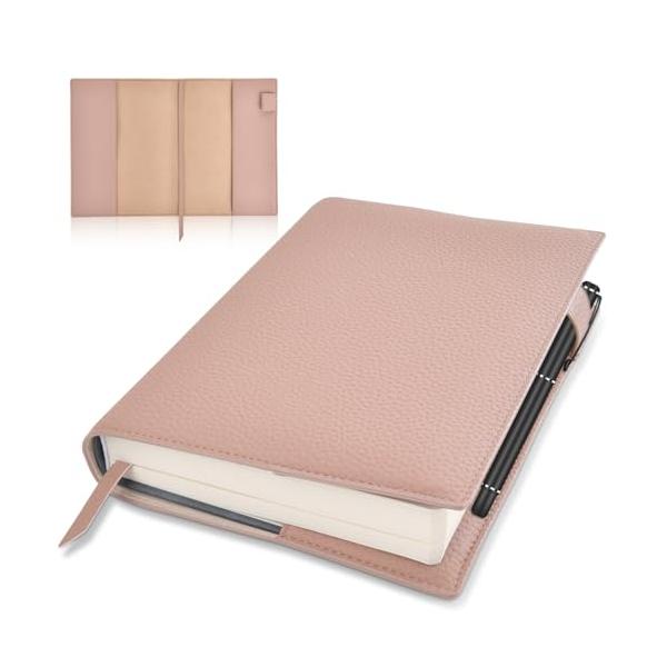 A-アプリコットピンク/A5/ブックカバー・Color:A-アプリコットピンクSize:A5・サイズ約 縦21.6 × 横32.6（広げた状態）重さ約100g収納力ミニポケット×1　ペントレイ×1 素材レザー・PUレザー本革に近い見た目と質...