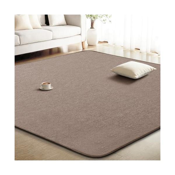 ブラウン/130 x 180 cm (長方形)/-・Size:130 x 180 cm (長方形)Color:ブラウン・??商品サイズ・素材情報ラグマット 1.5畳（130×180 cm）やカーペット 2畳（180×180 cm）、カーペッ...
