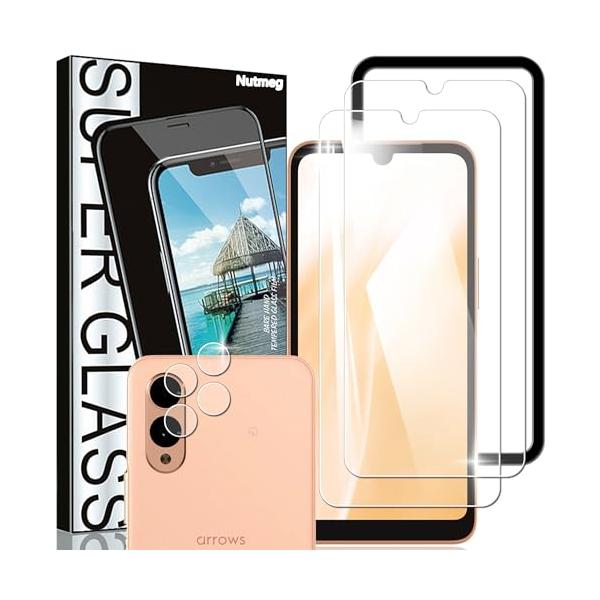 透明です/2枚＋2枚Arrows We2/-・Size:2枚＋2枚Arrows We2・○ セット内容○ ：2枚Arrows We2 ガラスフィルム+2枚Arrows We2 カメラフィルム・○ 指紋防止＆撥水撥油性 ○： 疎油性コーティン...