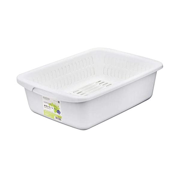 Lサイズホワイト/幅33×奥行45×高さ14cm/K-1659 WH・Color:ホワイトStyle:Lサイズ・パッケージ個数:1・サイズ:幅33×奥行45×高さ14cm、重量:1014g、材質:ポリプロピレン、生産国:日本・浅型の最大サイ...