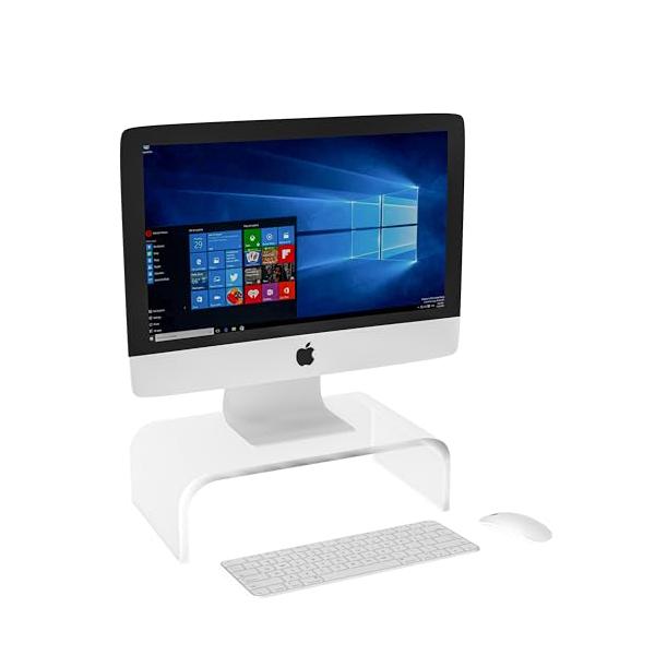 クリア/34x19x10cm/-・Size:34x19x10cm・商品仕様アクリル製モニタースタンドです。幅34cm x奥行19cm x高さ10cm。アクリル厚さ：約1cm。透明なアクリルスタンドですので、様々なデコレーションスタイルに合わ...