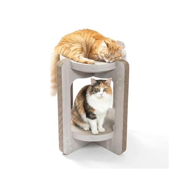 本体ナチュラル/本体/4582725983432・Color:ナチュラルStyle:本体・人気つめとぎが夢のタワータイプで登場 猫壱の人気商品バリバリボウル。やわらかな猫のカラダにぴたりとフィットするすり鉢構造のつめとぎベッド。 そんな大人...