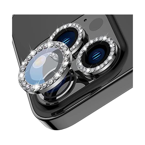 ダイヤモンド/iPhone15 pro/iPhone15 pro max/999・9h強化ガラス&amp;圧倒的な耐衝撃性このレンズ保護フィルムはiPhone15 Pro/15 Pro maxに専用設計。日本製9h強化ガラスを採用し、衝撃に...