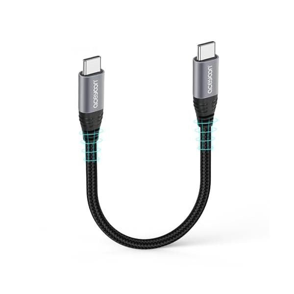 -/20cm 1本/-・Size:20cm 1本・タイプC端子・100W充電CtoC設計で、for iPhone17 などほとんどのType-Cデバイスに適用できます。 最大100Wの急速充電に対応し、充電の待ち時間を大幅に短縮し、デバイス...