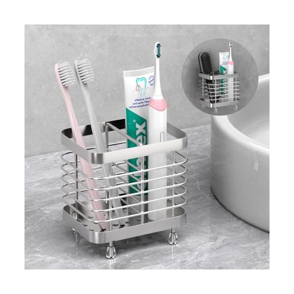 シルバー/2仕切り/-・Size:2仕切りColor:シルバー・「おしゃれなデザイン」　洗練でシンプルなデザインにより、あらゆる空間になじみやすく、浴室や洗面所にぴったりとはまり、洗面台やテーブル置いても違和感を感じないアイテムです。・「ス...