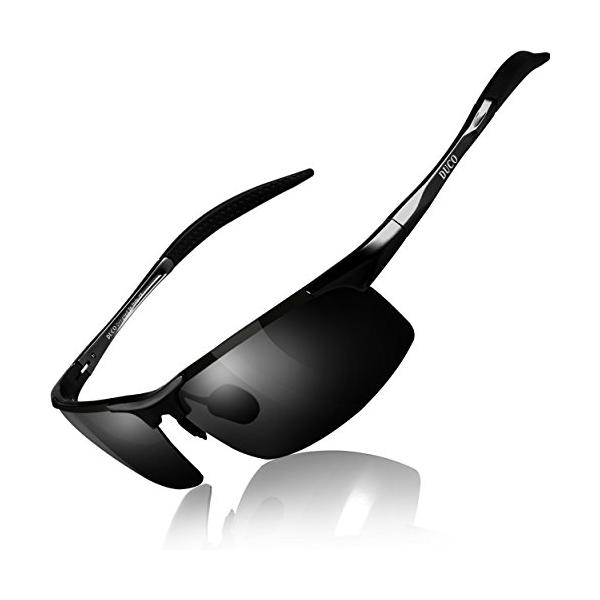 ヴィンテージブラックフレームグレーレンズ/特大/8177・Color:ブラックフレームグレーレンズ・??TAC 偏光 レンズ：UV400保護コーティングは、有害なUVA&amp;UVB光線を100%塞ぎます。視覚的に、真実の色を復元し、また...