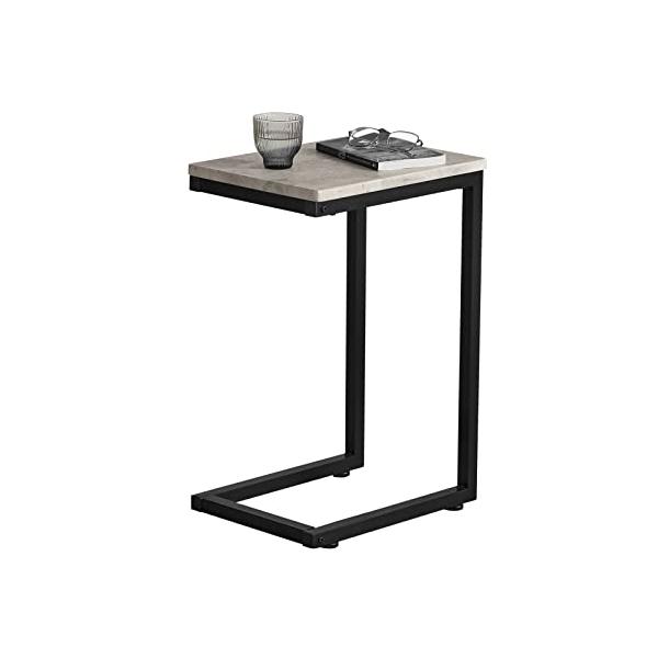 ナイトテーブルグレー/-/fbt44・Color:グレー・パッケージ個数:1・サイズ幅40*奥行30*高さ60cm・材質パーティクルボード　スチール　 本体重量3kg　 耐荷重20kg・*お客様組立・組み立て簡単＆安定感よい落ち着いたシンプ...
