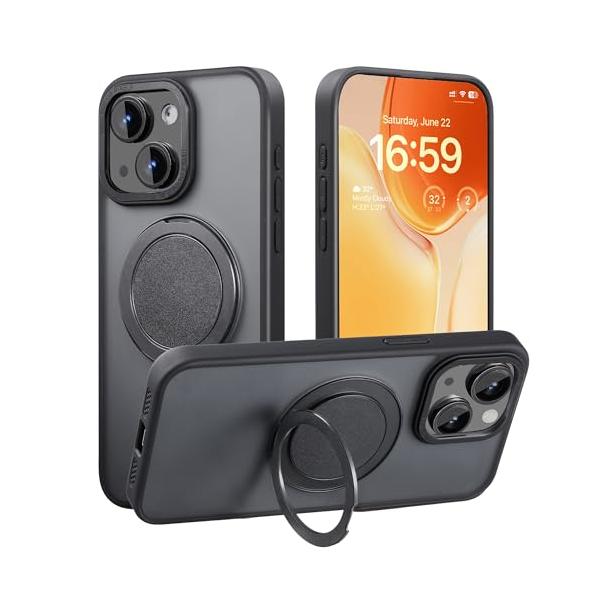 くろ/iPhone 14/iPhone 13/-・Size:iPhone 14/iPhone 13Color:くろ・捻れば最適な角度精密な機械工学により、捻るたびに機械式腕時計の巻き上げのようなカチッとした音と感触を生む。角度安定。仕事中は...