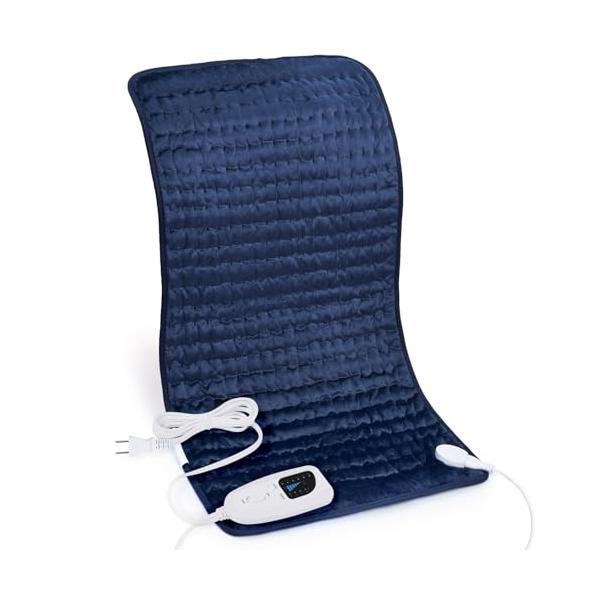 ダークブルー/40*76/TK-HP7640・Color:ダークブルーSize:40*76・パッケージ個数:1・[柔らかく快適な電気ホットマット] ふんわり柔らかいフランネル素材を採用し、肌ざわり抜群。電気毛布や電気ひざ掛けとしても使用でき...