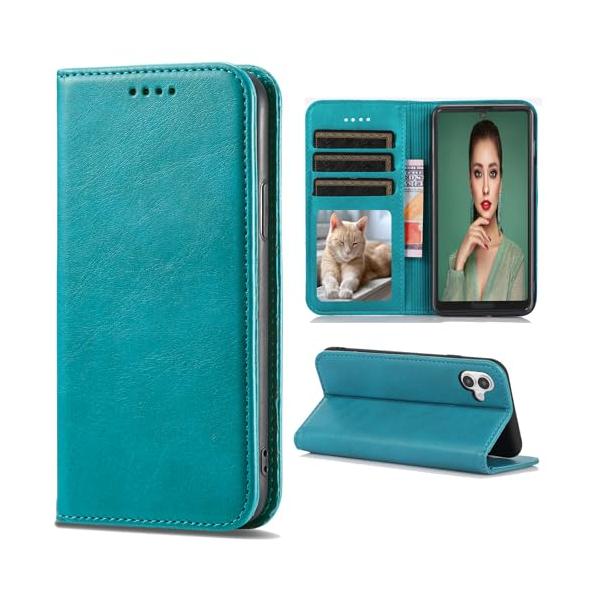 ターコイズ/For iPhone 16/For iPhone 16・Size:For iPhone 16Color:ターコイズ・対応機種: For Fujitsu Arrows We2 F-52E 用ケース手帳型・?素材改良本商品の外部カバ...