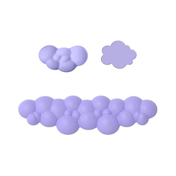 パープル/-/-・Color:パープル・ストレスを解消する材質リストレストは、ゆっくり跳ね返る記憶スポンジと快適で涼しい素材で作られています。スローバック素材のメモリーコットンと変形しにくく、通気性に優れたPU素材を採用し、長時間のオフィス...