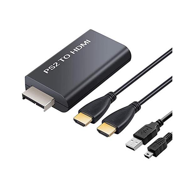 パッケージ個数:1・「商品説明」PS2のAV出力端子に接続し、HDMI出力への変換を行なうアダプターです。PlayStation2をテレビだけでなく、PCモニタでも楽しめる！・テレビだけでなく、HDMI端子のあるPCモニタでもPS2をお楽し...