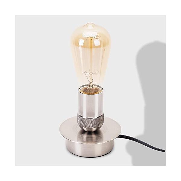 シンプルニッケル（調光不可）/-/TBL11・パッケージ個数:1・スペック：直径(Φ)約10cm高さ(H)約10.2cm　コード長さ：175cm　 商品重量：360g　付属品：取扱説明書　備考：中間スイッチ付き　素材：アイアン　カラー：ニッ...