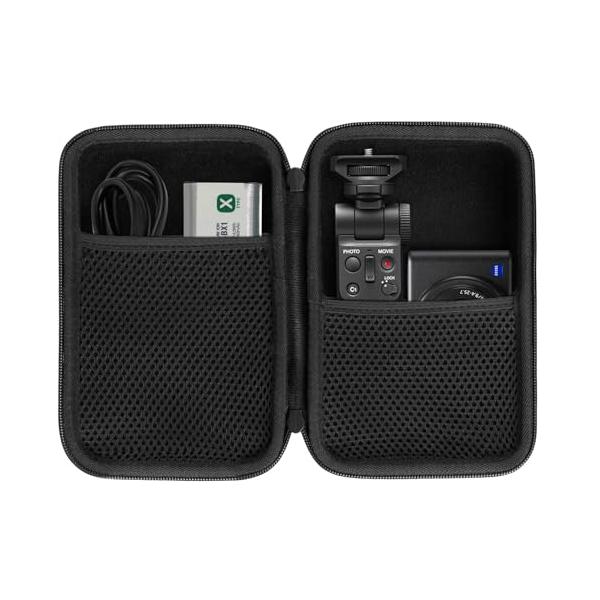 ブラック/-/D1252・パッケージ個数:1・1.Sony （ソニー）ZV-1 ZV-1G ZV-1GWC ZV-E10 ZV-1F VLOGCAM とシューティンググリップキット?収納ケース 保護 sony カメラ(ご注意: ケースのみ、...