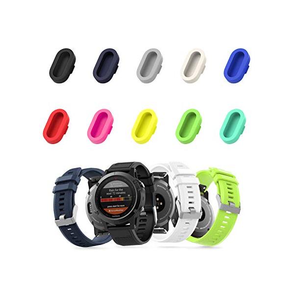 多彩2/-/-・Color:多彩2・パッケージ個数:1・「適用機種」　この充電ポート用防塵プラグは幅広い機種のスマートウォッチに対応できます。Fenix 8/7/7S/7X/6/6S/6X/5/5S/5X / ForeAthlete 245...
