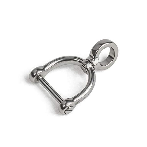 ビンテージ360°回転型 シャックル L*1個/外径：24mm x 23mm 内径：17mm x 15.5mm/-・Color:360°回転型 シャックル L*1個・パッケージ個数:1・材質：チタンは、軽く、強く、海水にさらしても錆びない金...