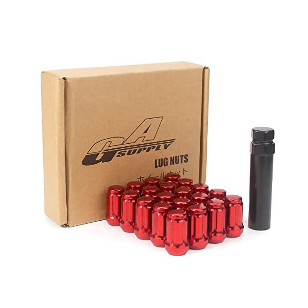 レッド/M12×P1.5/-・Size:M12×P1.5Color:レッド・パッケージ個数:1・ドレスアップ3色を用意して、ご愛車の足元からを格好良くドレスアップしましょう！特に、ナットがホイールの外に見えるタイプのホイールなら目立つこと間...