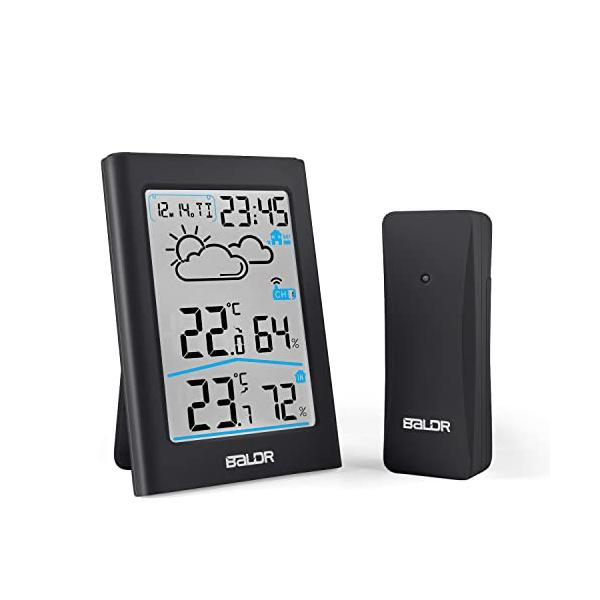 ブラック/-/-・Color:ブラック・天気予報機能搭載 多機能室内外での温湿度測定するだけではなく、天気予報機能も搭載されました。５種類のアイコン（晴、半晴、曇り、雨、雪）で親機に表示され、天気情報は一目瞭然です。天気の変化をよく知り、よ...