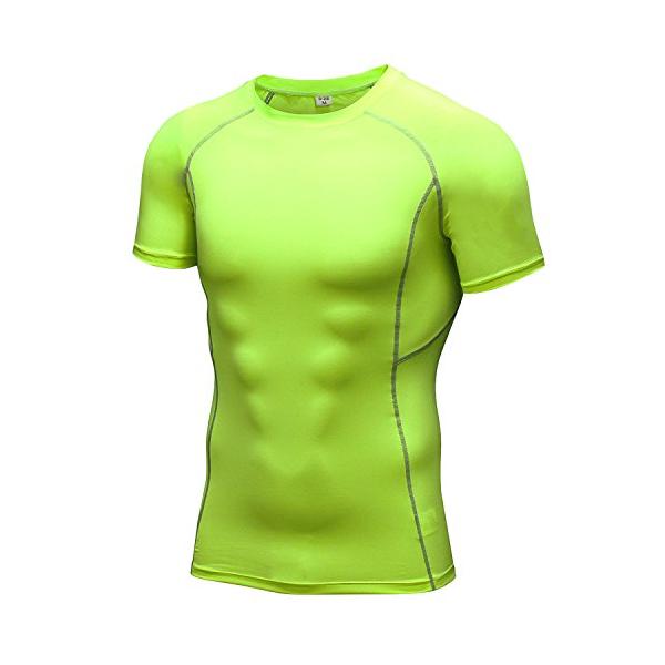 スポーツクルーネック-yc1008グリーン/XL/-・Color:クルーネック-yc1008グリーンSize:XL・通気性・速乾性：通気性が良く、抜群な速乾性という特徴で、水や汗などの冷却による体の冷えを軽減し、快適性を保ちます。・UVカッ...