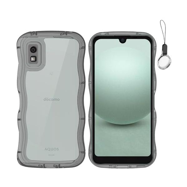 ブラック/Wish3/AQUOS Wish 3・Size:Wish3Color:ブラック・SHARP AQUOS Wish3対応ご購入前に、お使いの携帯電話の正しいモデル/サイズしてください。HILEGENER可愛いソフトTPU波状エッジソ...