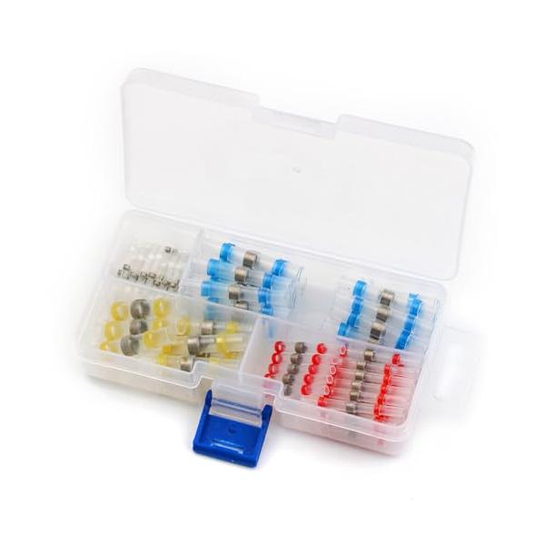 白/赤/青/黄/-/-・Color:白/赤/青/黄・パッケージ内容イエロー*10個（直径6mm）、ブルー*30個（直径4.5mm）、レッド*35個（直径2.7mm）、ホワイト25個（直径1.7mm）、収縮チューブで計100pcs。・高品質素...