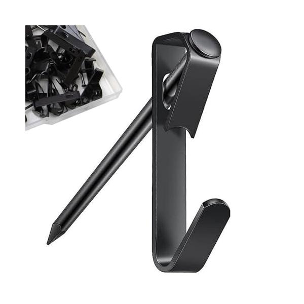 ミニマリズム50lb 20個入/-/-・Color:50lb 20個入・1. 製品仕様&amp;取付簡単：ピンフック*30、針*30、透明収納ケース*1、耐荷重約22.5kg。釘フックは高級金属製で、耐久性・耐食性に優れ、劣化を防ぎます。長...