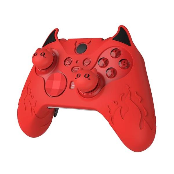 レッド/-/UQNE2P002・Color:レッド・パッケージ個数:1・高品質なシリコン製カバーは、Xbox Elite Wireless Controller Series 2対応用およびElite Wireless Controller...