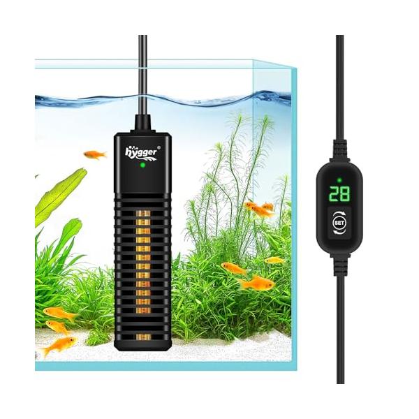 黒/75W/HG206・Size:75W・パッケージ個数:1・温度調節hygger水槽ヒーターは15℃から34℃までの温度が調節です。LEDデジタル表示により、リアルタイムの水温を正確に表示します。インジケーターランプは加熱中が赤色に点灯し...