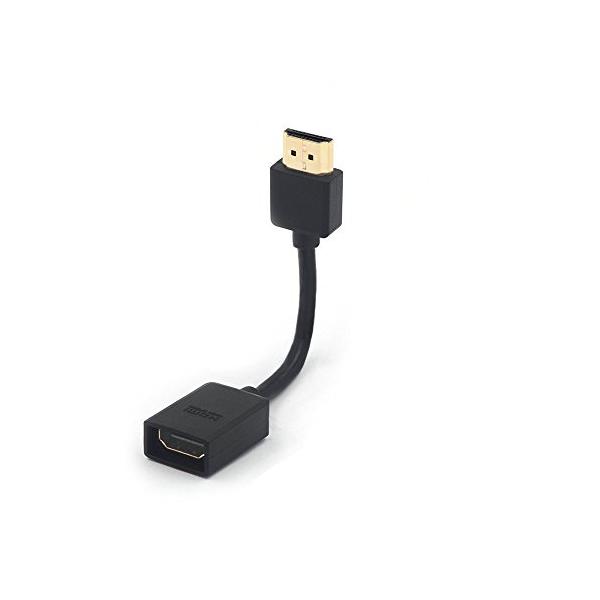 ブラック/12cm/-・Size:12cm・パッケージ個数:1・機能：HDMI オスメス延長アダプタです。Fire TV Stick等標準HDMI端子付きデバイスを延長用に特別に設計される製品。14cmスリム形は壁掛けTV裏側等狭い場所に付...