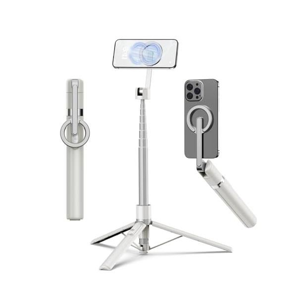 ベージュ/173cm/CX609・Color:ベージュSize:173cm・パッケージ個数:1・Magnetic スマホ三脚：自撮り棒 三脚は磁気吸着設計を採用しており、クリップを使わずに磁気対応（iPhone 12/13/14/15/16...