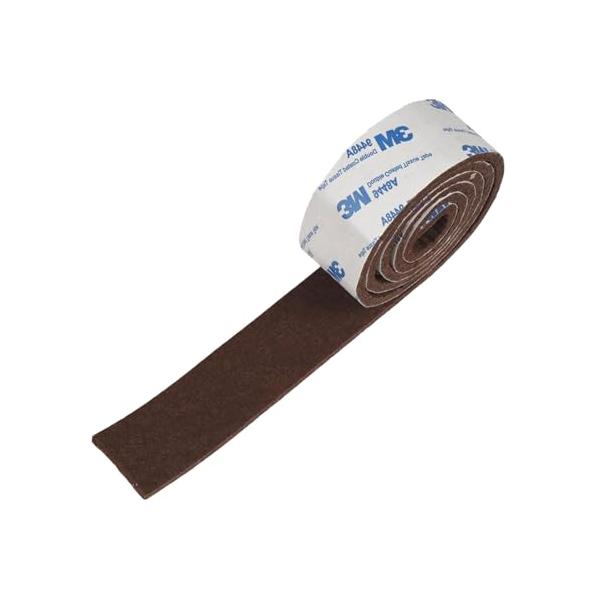 ブラウン/1m*3cm（1巻）/MZJDH001・Color:ブラウンSize:1m*3cm（1巻）・高密度厚手フ高密度フェルトと独自開発の柔軟素材を採用し、厚さ4mmで通常の保護パッドより優れたクッション性を実現。家具の脚に密着して、木床...