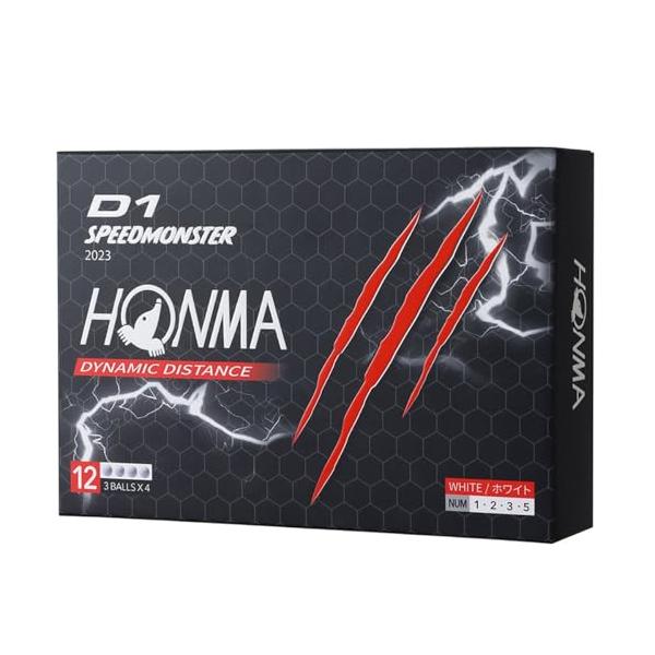 白/-/BT2302　0001・飛距離性能の高いD1よりもさらに飛ぶ飛距離性能ボール