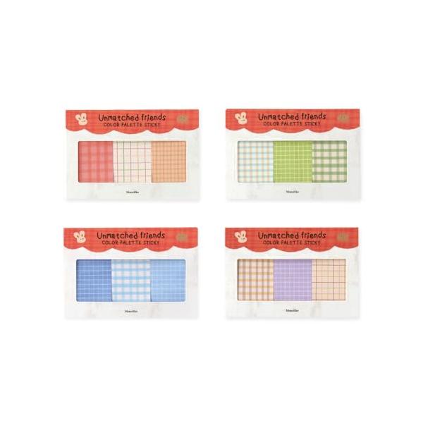 Unmatched friends B SET/パッケージサイズ : 15.3 x 20 x 1 (CM)/カラー パレット スチーキー・Color:Unmatched friends B SET・これは付箋です。・インデックスに使用できま...
