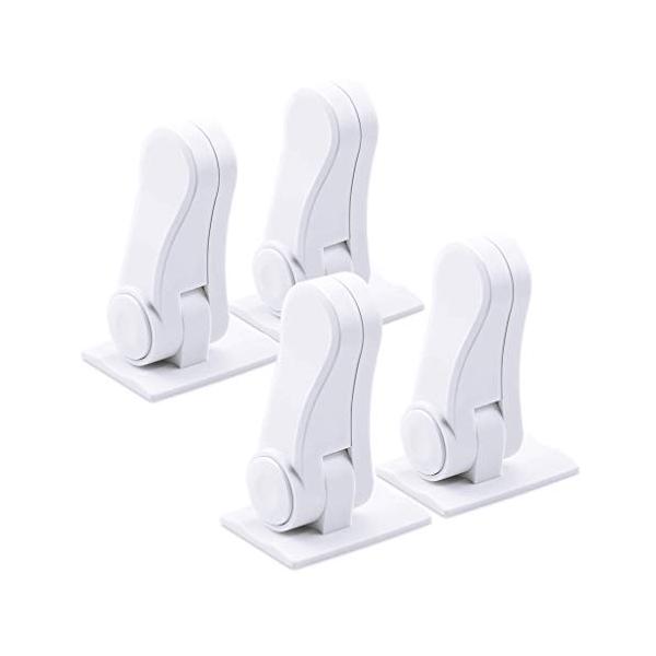 ホワイト 4個入り/4個 (x 1)/-・Color:ホワイト 4個入り・『サイズ』長さ5cm×幅3.4cm×高さ7.2cm。ドア/戸棚/引き出しキャビネットなどをロックして、好奇心がいっぱいある赤ちゃんの指はさみ、怪我を防止でき、予期せぬ...