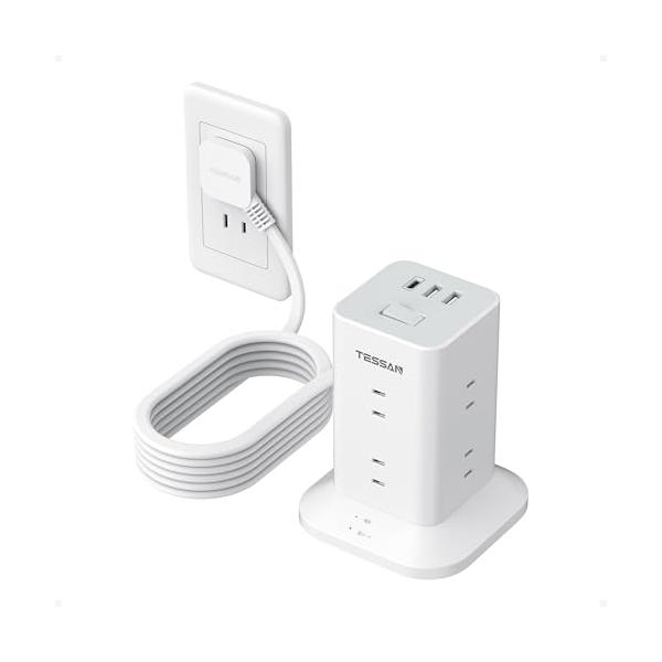 usb-aグレー/5m&amp;usb-c 薄型プラグ/TPS04-JP-C・Size:5m&amp;usb-c 薄型プラグColor:グレー・タワー電源タップmini型この電源タップは日本のために研究し、設計されていて、一般的なタワー型コ...