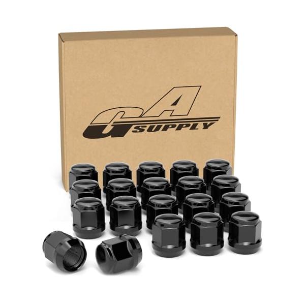 20Pブラック/M12xP1.5 20個/-・Size:M12xP1.5 20個Color:ブラック・『商品内容』テーパー座60°、ネジサイズ：M12×1.5、六角対辺19ｍｍ、全　長：約25mm、20個セット。・『耐食性UP』スチールにC...