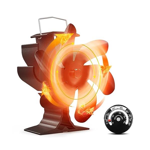 工?ブラック/6枚羽/1280450030・Size:6枚羽・?? 省エネ・耐久性  エコストーブファンは、電池や電気を必要とせず、回転することで、天井付近に滞留しがちな暖かい空気を床面付近に送ります。このようにして空気の循環が生まれ、暖気...