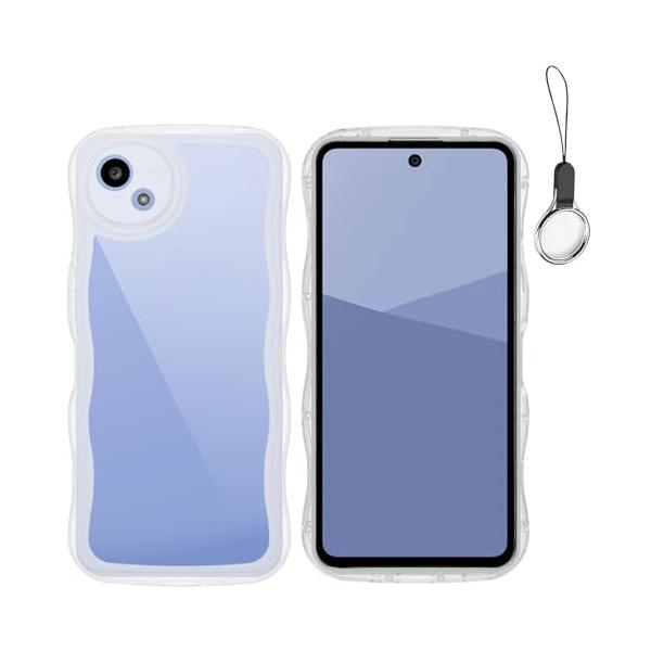 純透明/AQUOS Wish5/AQUOS Wish 5・Size:AQUOS Wish5Color:純透明・SHARP AQUOS Wish5対応ご購入前に、お使いの携帯電話の正しいモデル/サイズしてください。HILEGENER可愛いソフ...